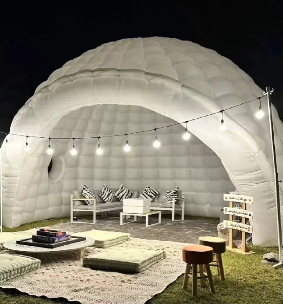 Portable-White-LED-Lighting-Inflatable-Igloo-Dome-Tent-Marquee-Canopy ...