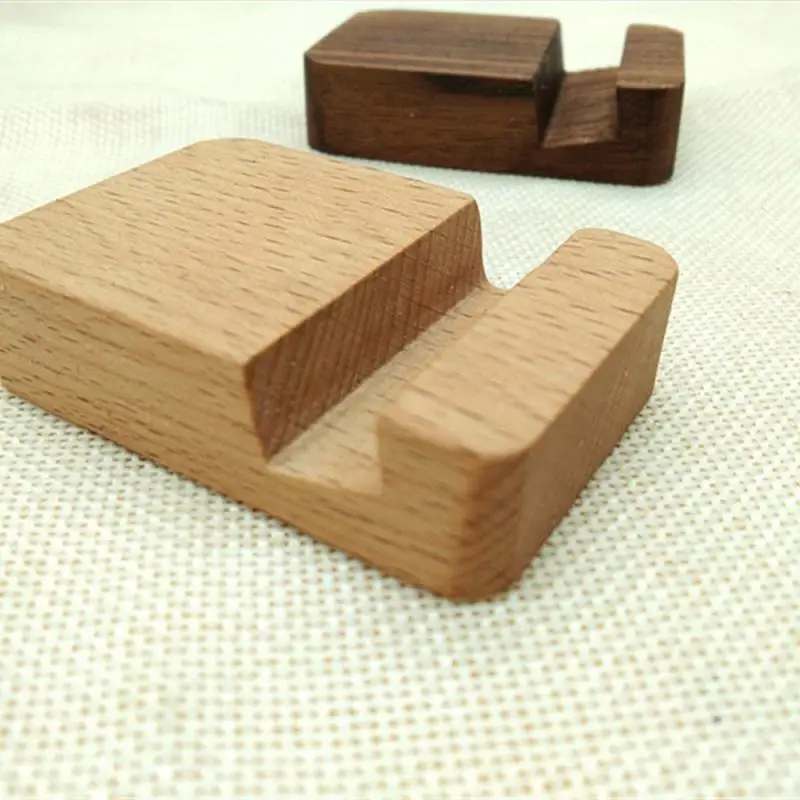 Table-Cell-Phone-Support-Holder-Beech-Walnut-Simple-Desktop-Square ...