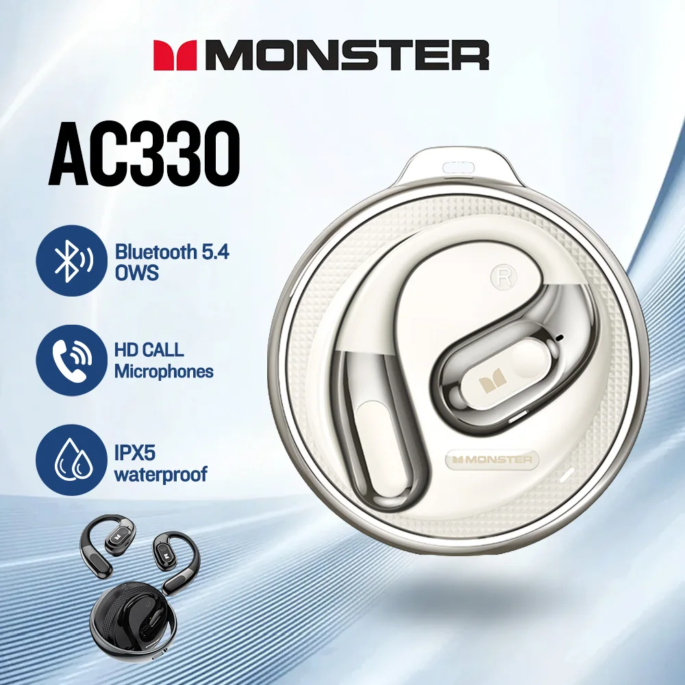Monster-AC330-Wireless-Headphones-OWS-HiFi-Stereo-Open-Bluetooth-5-4 ...