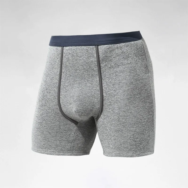 Winter Warm Fleece Boxer Brief Men's Thermal Underwear Velvet Thickened ...