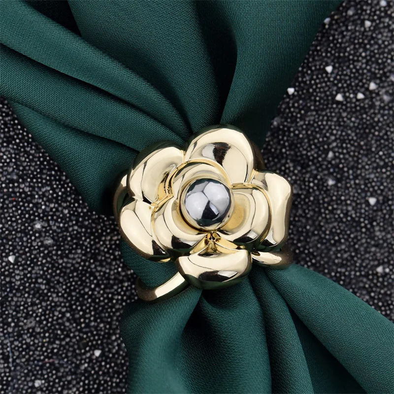 New-Camellia-Brooch-Women-Metal-Flower-Brooches-Silk-Scarf-Buckle-Shawl ...