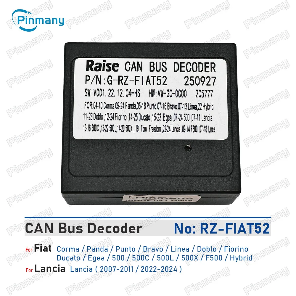 Car CAN Bus Decoder RAISE RZ-FIAT52 for Fiat Corma Panda Punto Bravo ...