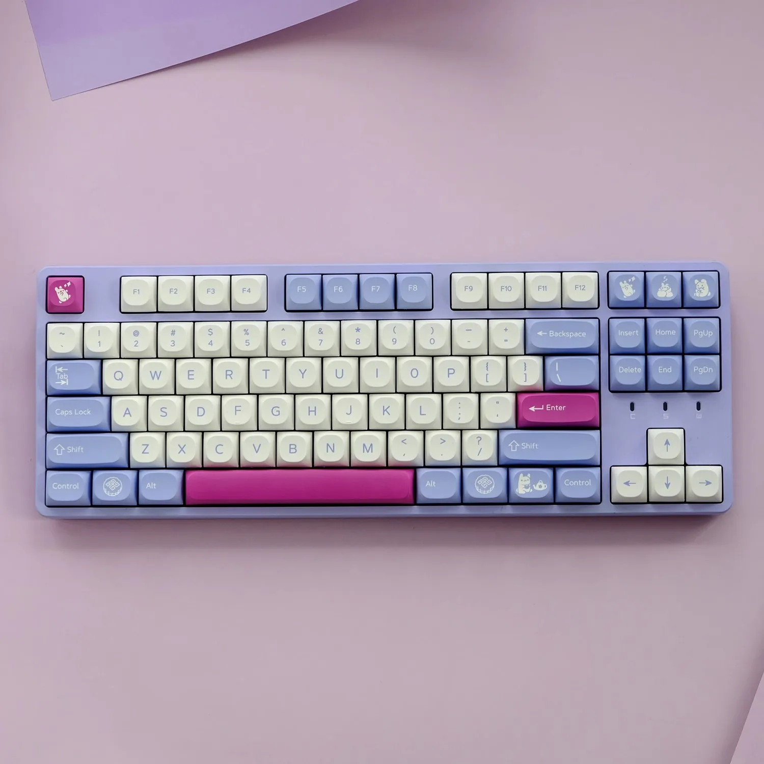 1 Set GMK Violet Key cap for MX Switch Mechanical Keyboard PBT Dye ...