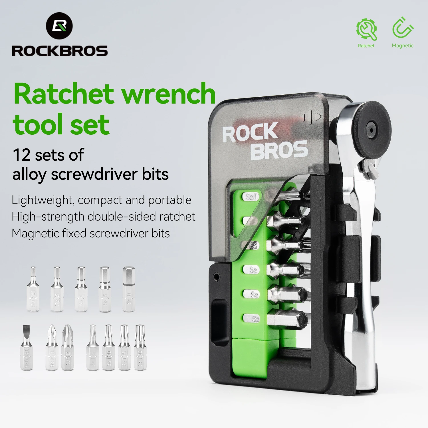 ROCKBROS Mini Ratchet Tool Set Ratchet Wrench Hand Tools Bicycle ...