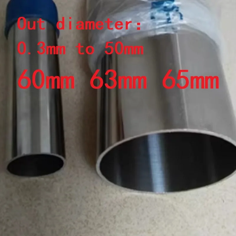 1PC 304 Stainless Steel Tube Metal Pipes Large OD 0.3-50mm 60mm 63mm ...