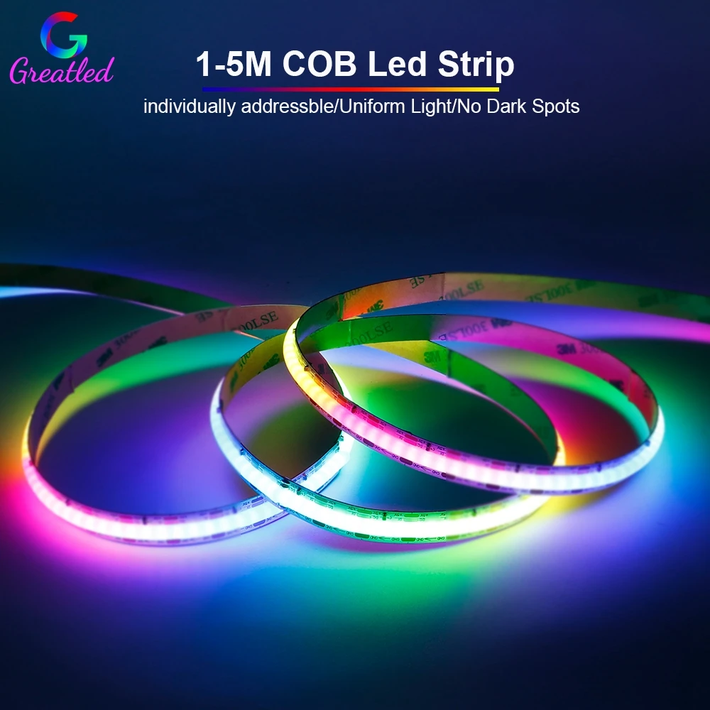 Dream-Color-COB-LED-Strip-WS2812B-SK6812-Individually-Addressable-High ...