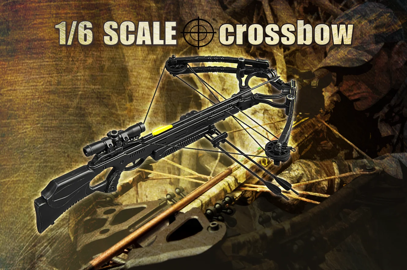 Mini Crossbow 1/6 Scale Arrows Bow Model 17cm For 12'' Action Figures ...