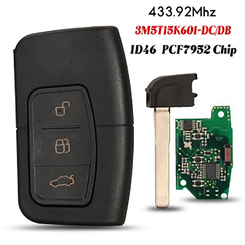 For-Ford-C-Max-Focus-MK2-Kuga-Mondeo-Galaxy-Smart-Car-Remote-Key-3 ...