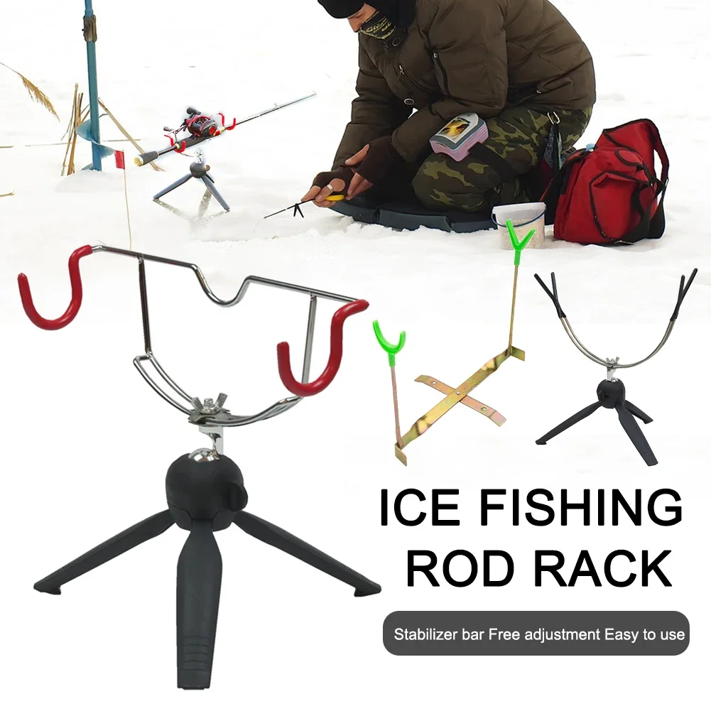 Portable-Ice-Fishing-Rod-Holder-Double-Head-Fish-Pole-Holder-Adjustable ...