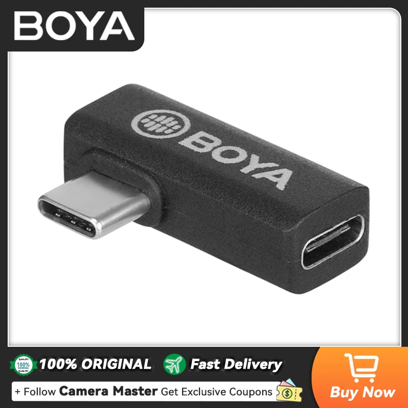 BOYA-adaptador-BY-K5-tipo-C-macho-a-tipo-C-hembra-convertidor-de-ngulo ...
