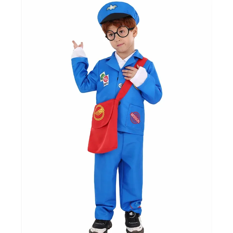 Child Mailman Halloween Fancy Dress Up World Book Day Mail Carrier ...