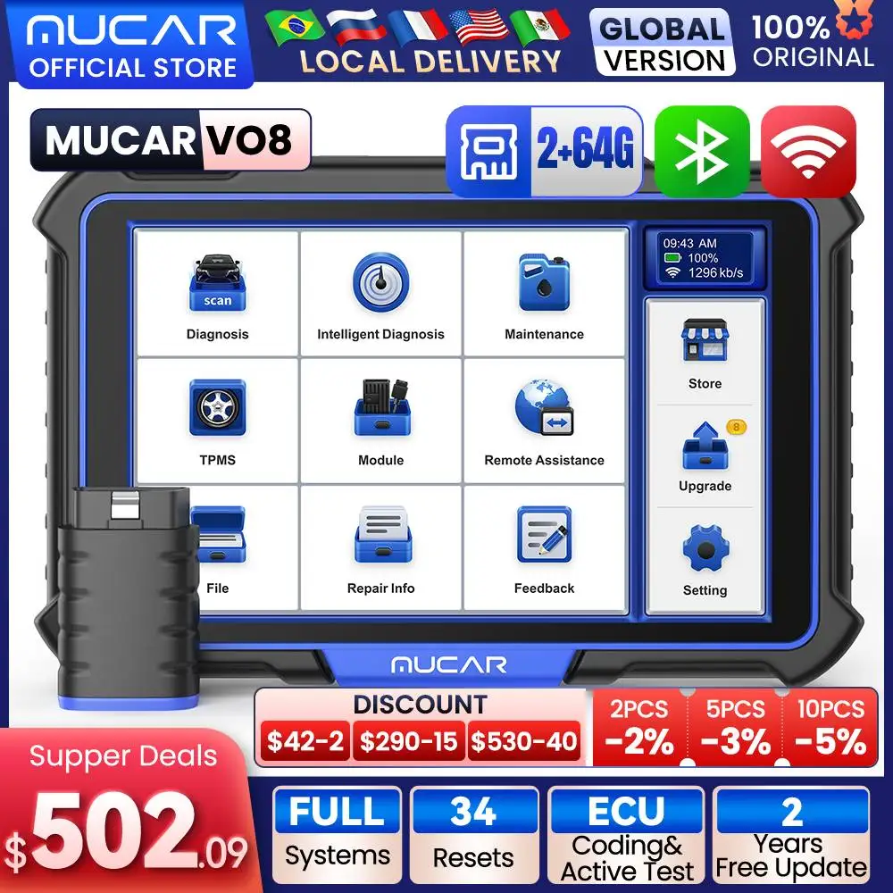 MUCAR-VO8-Professional-OBD2-Diagnostic-Tool-Full-System-Scan-Tool-34 ...