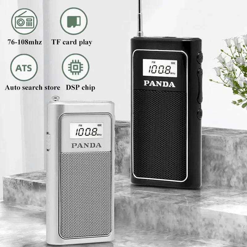 Mini-Portable-DSP-Radio-Rechargeable-Pocket-FM-Radios-Built-in-Speaker ...