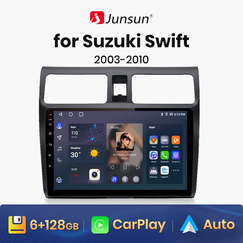 Junsun-V1pro-AI-Voice-CarPlay-Radio-pour-Suzuki-Swift-2003-2005-2006-2007-2008-2009-2010.jpg