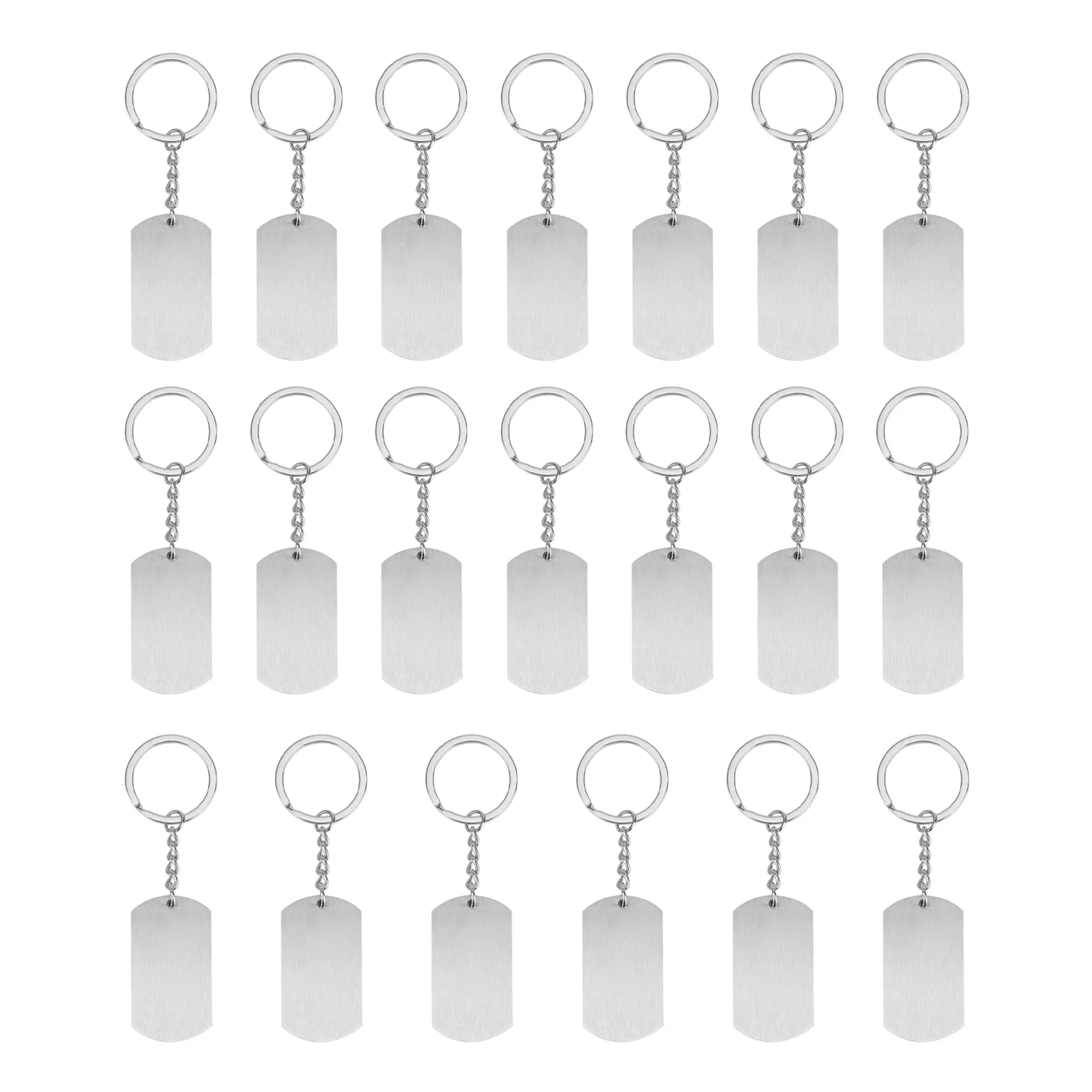 20Pcs-Sublimation-Stainless-Steel-Keychain-Thermal-Transfer-Blank-Diy-Custom-Consumables-Keyring ...