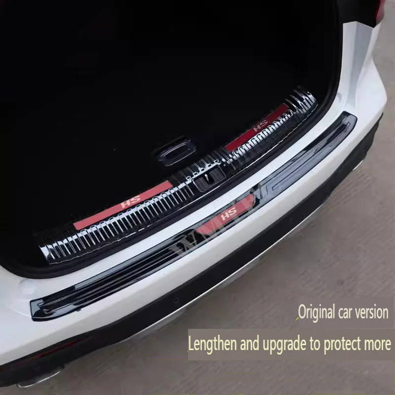 Rear Styling Stainless Steel Black Titanium Rear Bumper Protector Sill ...
