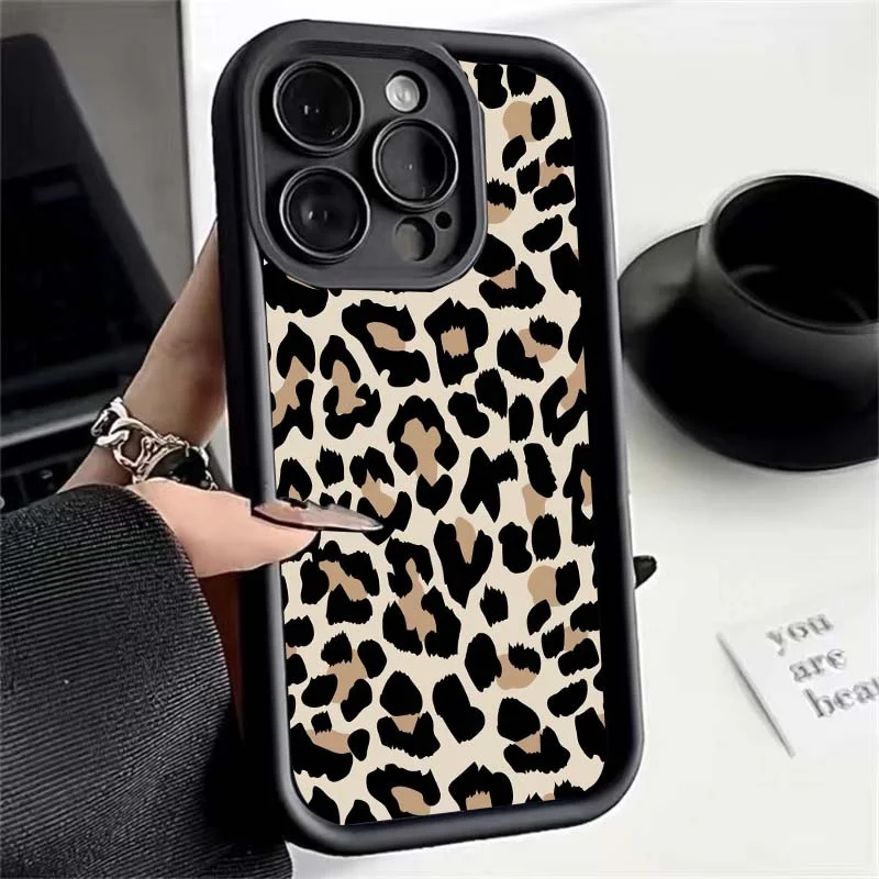 Leopard Print Protective Phone Case for A58 4G (S13631)