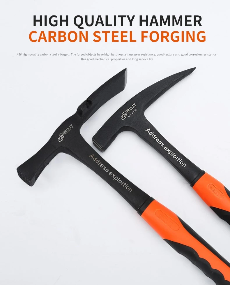 Multifunctional Hand Tools Rock Pick Geological Hammer Mine Exploration ...