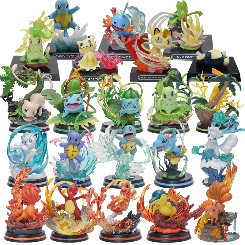 Figura-de-Pok-mon-Mew-Charmander-Bulbasaur-Squirtle-Ivysaur-Vulpix ...