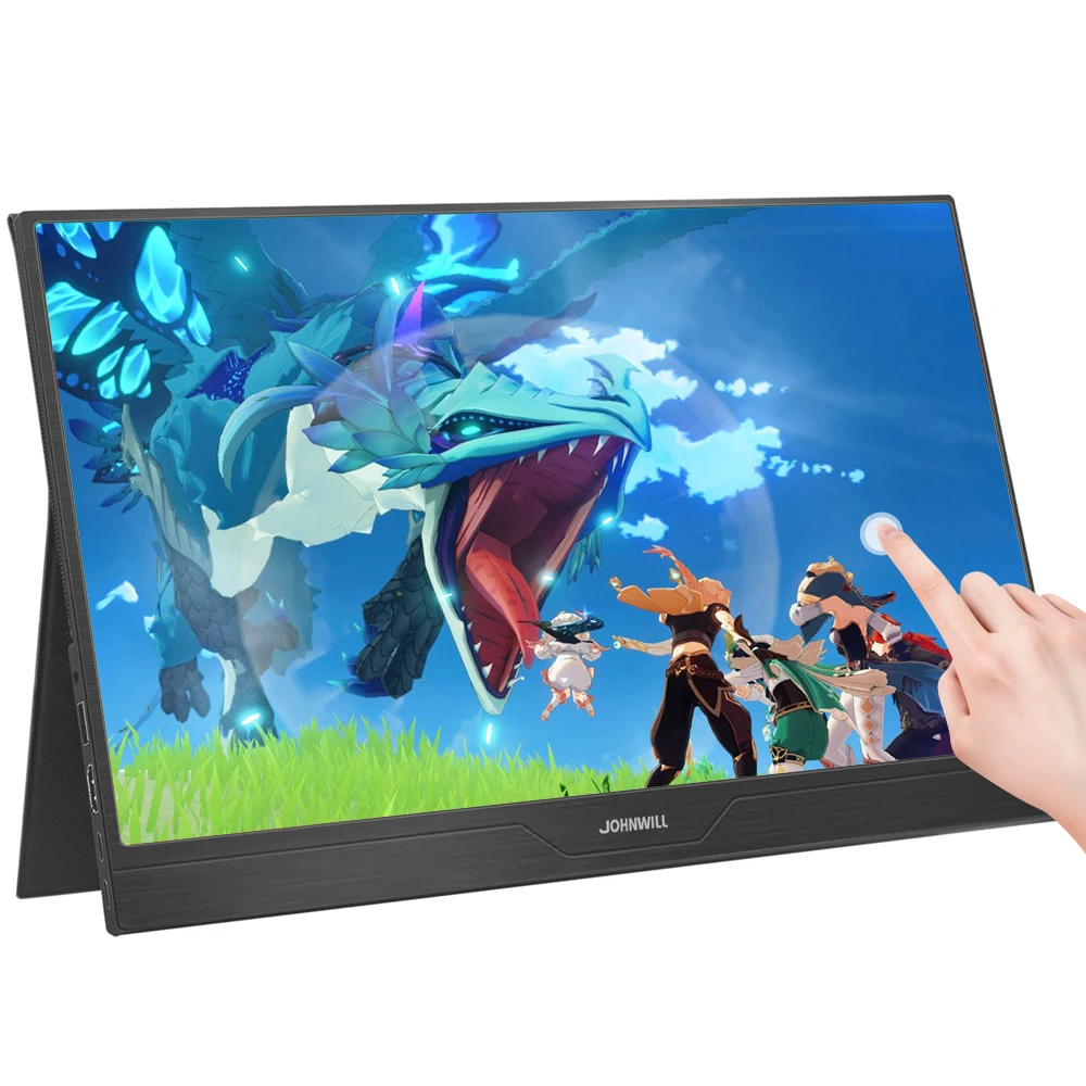 Ultrathin Monitor 15.6 Inch Touch Screen 1080p Ips Usb Type C Portable ...