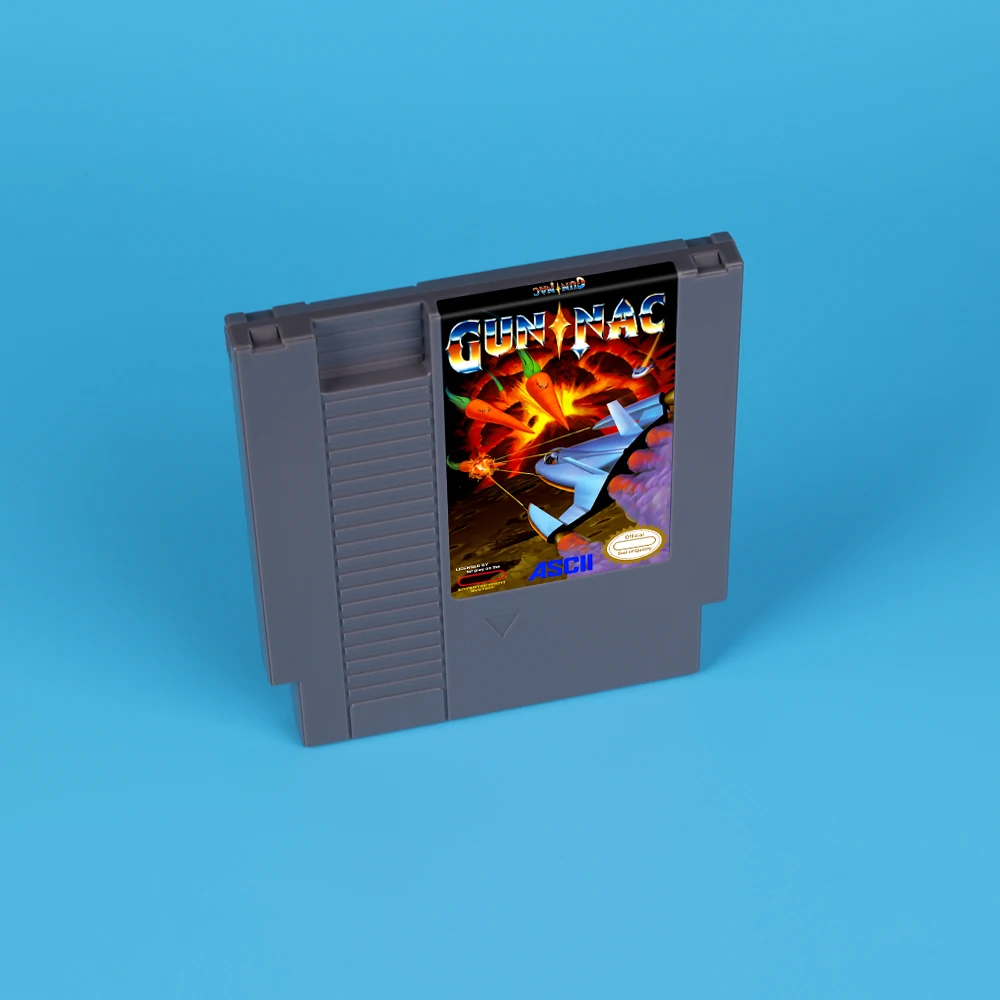 Gun-Nac Action Game Card for NES 72 Pins 8bit Console Video Game Cartridge