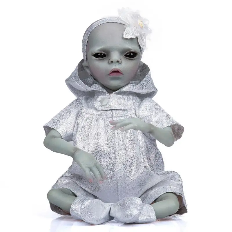 Collectable Baby Realistic Alien Doll Full Body Silicone Vinyl Dolls ...