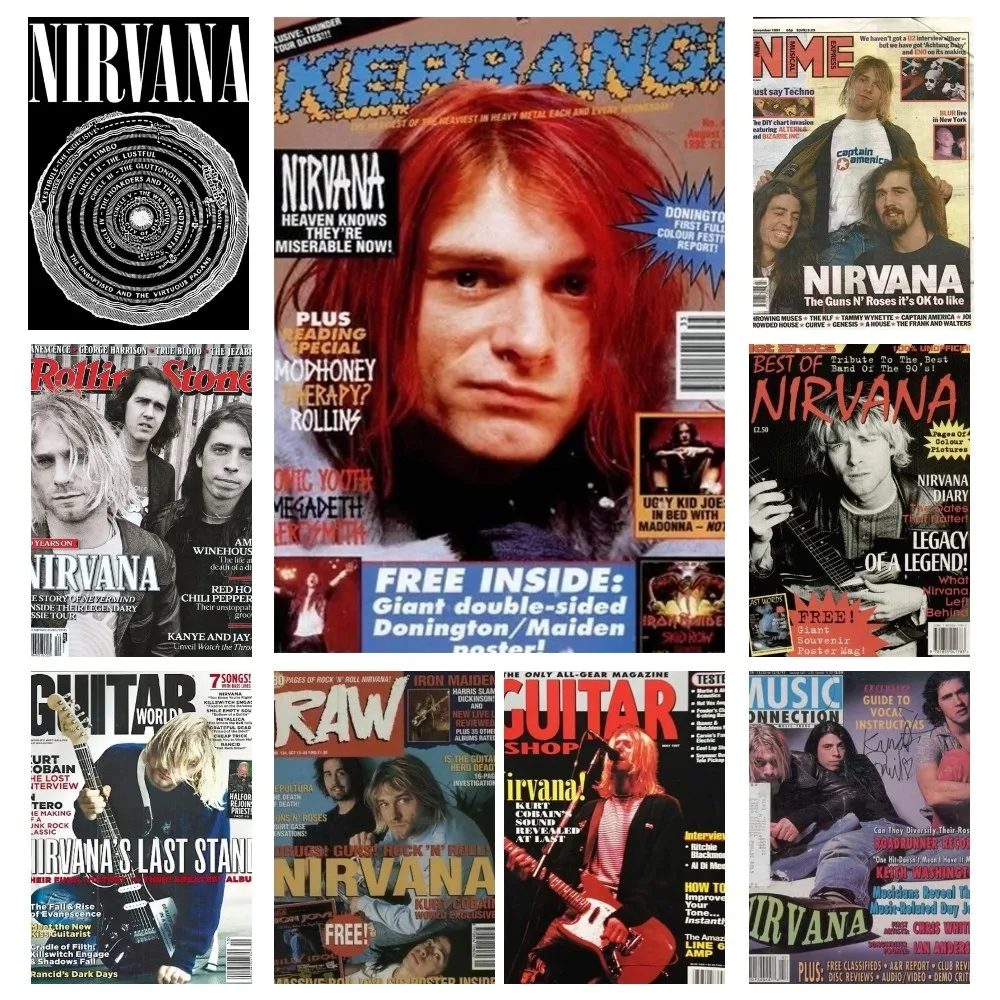 1pc-Nirvana-Band-Magazine-Poster-Wall-Art-Home-Decor-Room-Decor-Digital ...