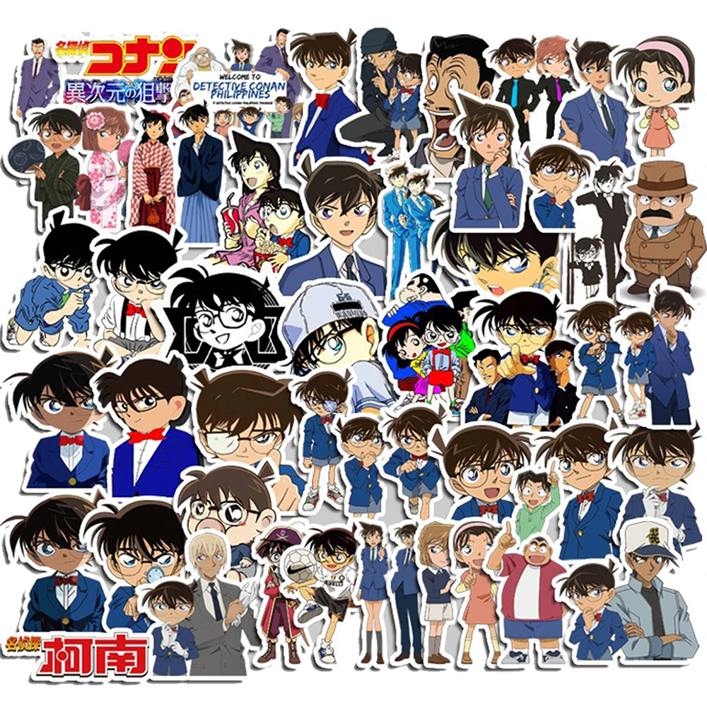 10-30-50PCS-Detective-Conan-Anime-Stickers-Graffiti-DIY-Laptop-Phone ...