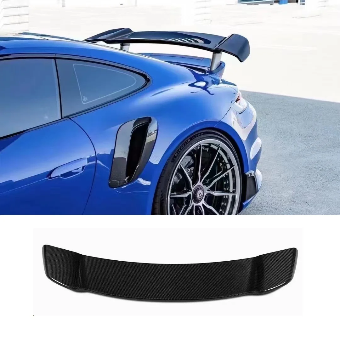 Real-Dry-Carbon-Fiber-Car-Rear-Spoiler-Wing-Fit-For-Porsche-Turbo-S-911 ...