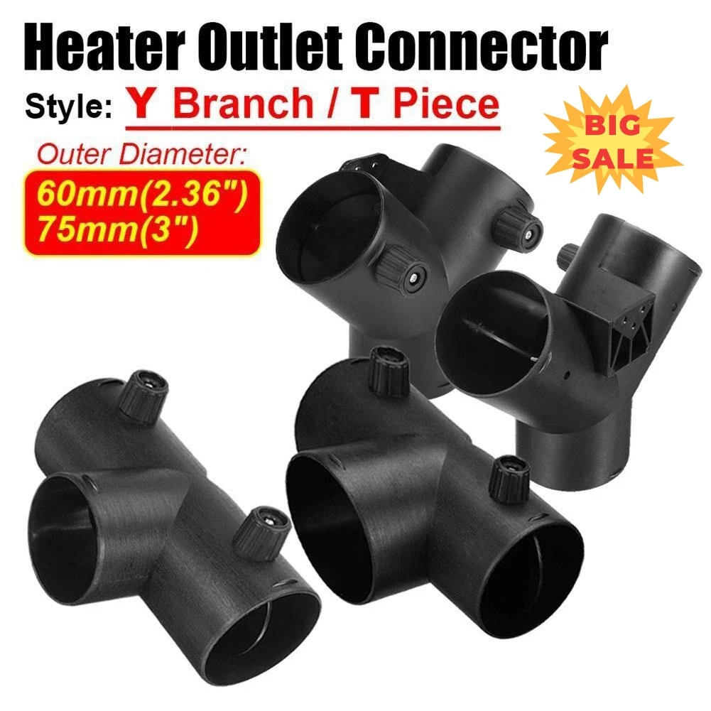 60mm-75mm-Car-Heater-Outlet-Exhaust-Connector-Dual-Closable-Open ...