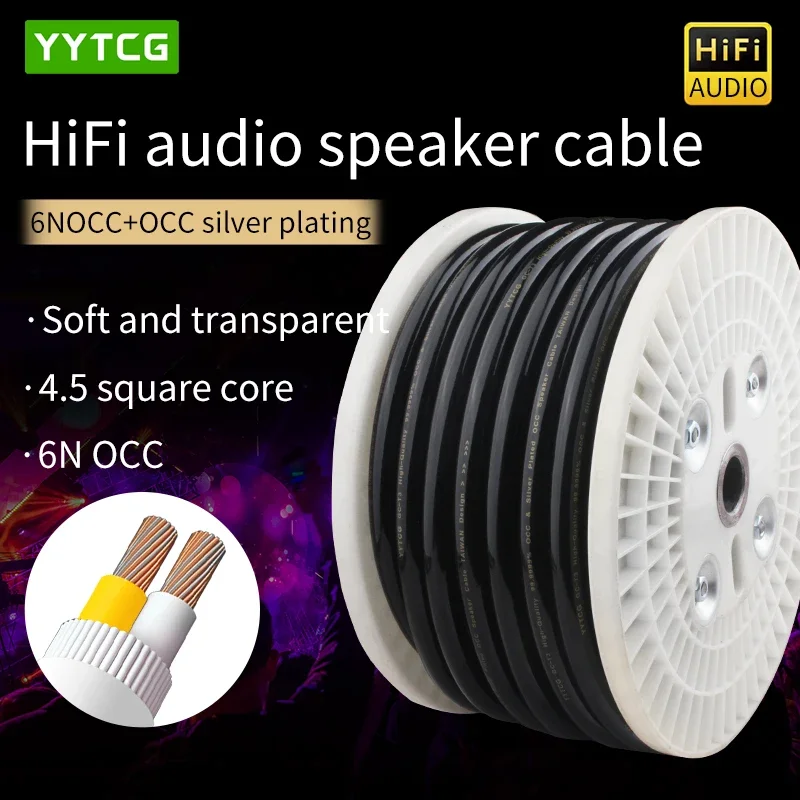 YYTCG-Hi-Fi-Audio-Line-Cable-6N-OCC-Speaker-Wire-DIY-Loud-Speaker-Cable ...