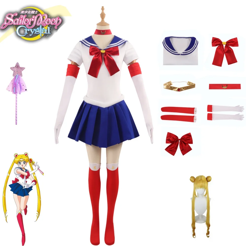 Anime-Sailor-Moon-Cosplay-Costume-Tsukino-Usagi-Uniform-Dress-Outfits ...