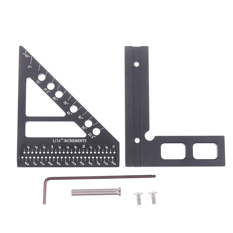 3D-Multi-Angle-Woodworking-Square-Protractor-Aluminum-Alloy-Miter ...