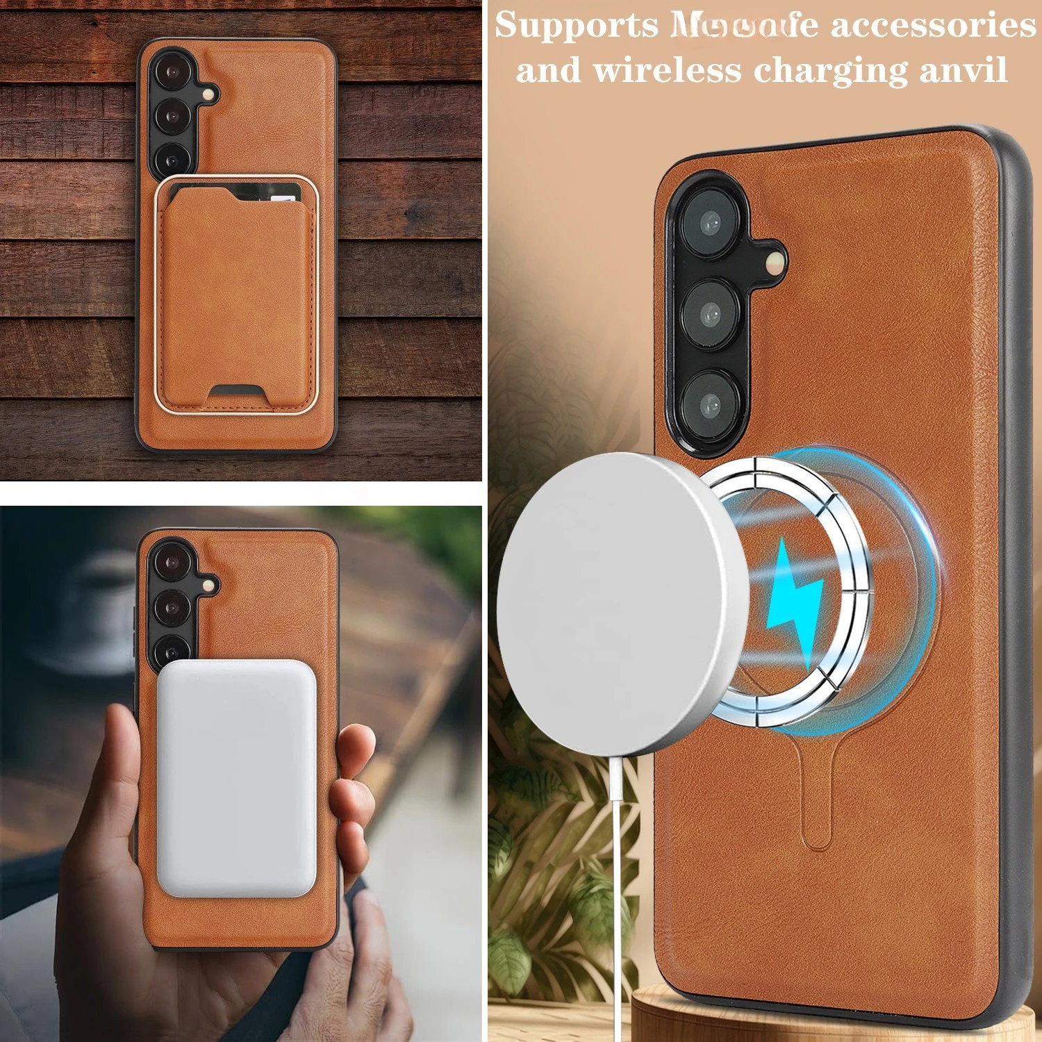 Ultra-thin Magnetic Card Holder Case for Samsung Galaxy A56 5G/A55/A54 ...