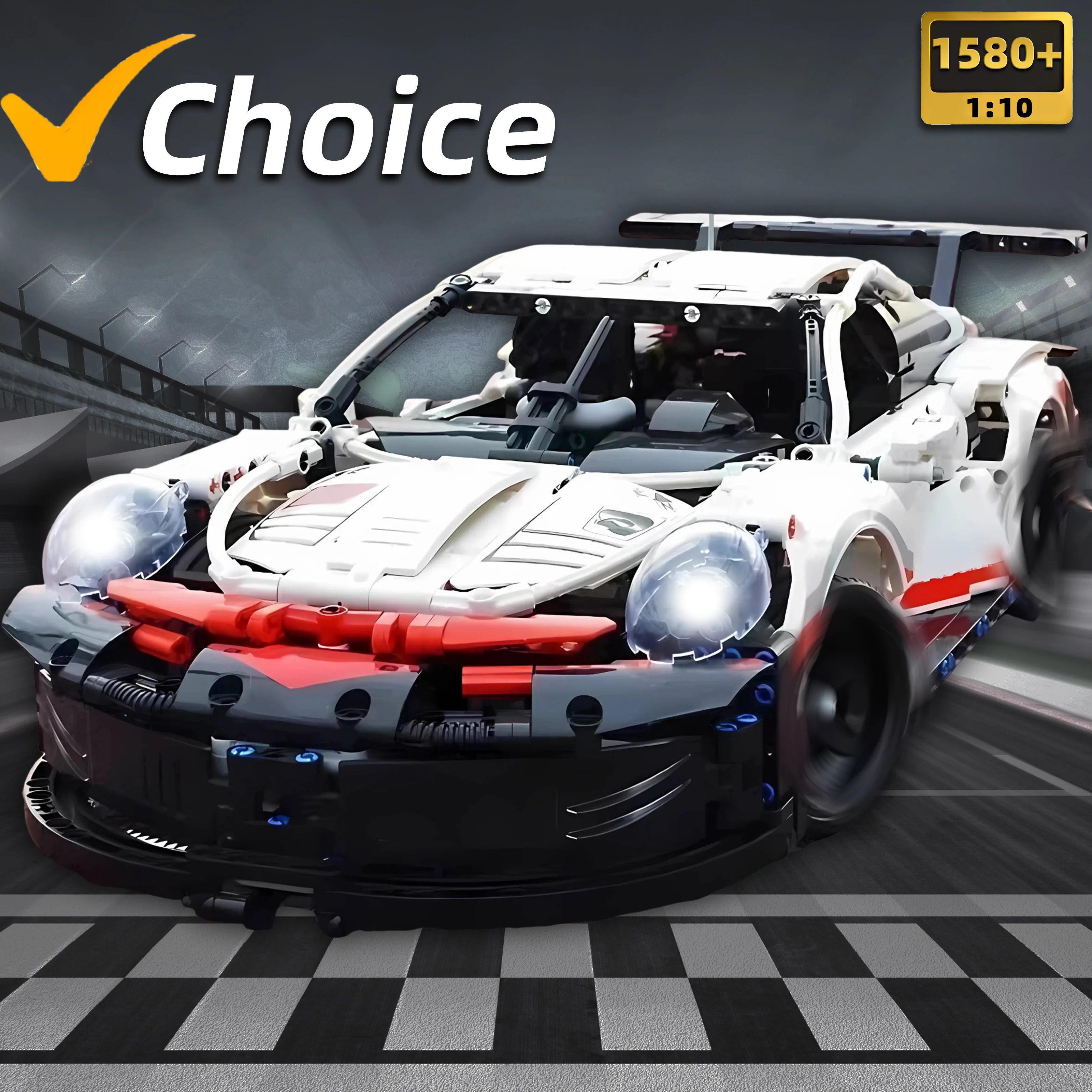 1580pcs Classic Racing Car Building Blocks for 23.13 USD without coupon ...