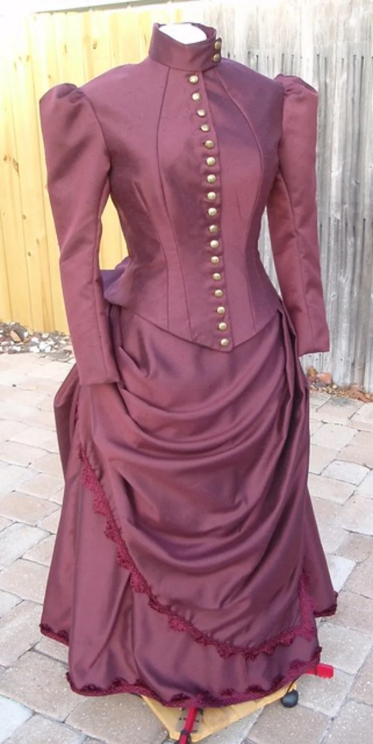 Victorian-Edwardian-Bustle-Dress-Medieval-Colonial-Civil-War-Gothic ...