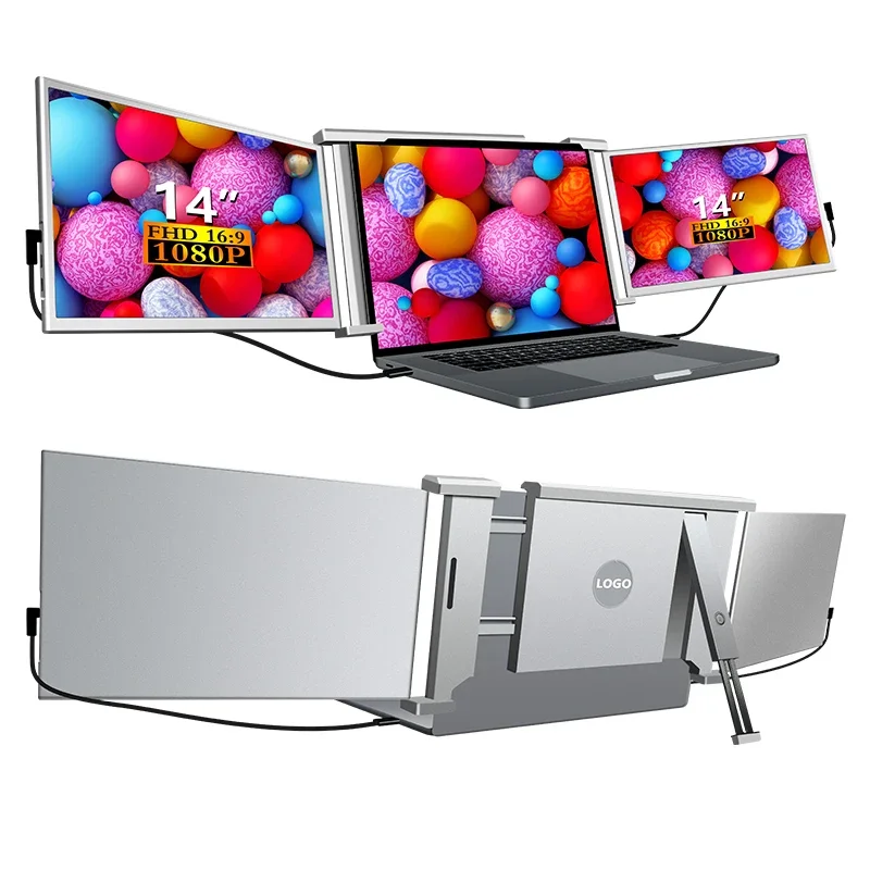 2024-New-FOPO-14-Inch-1080p-Dual-Bulk-Lcd-Monitors-Usb-C-And-Hd-Port ...