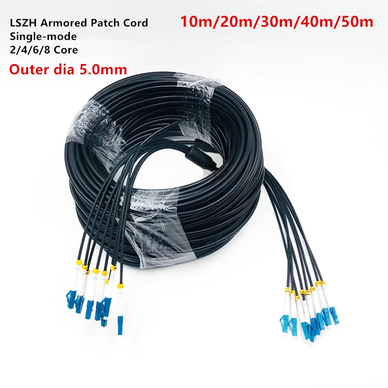 LSZH outdoor Armored Cable Fibra Optica,LC,Single-mode,2-core 4-core,6 ...