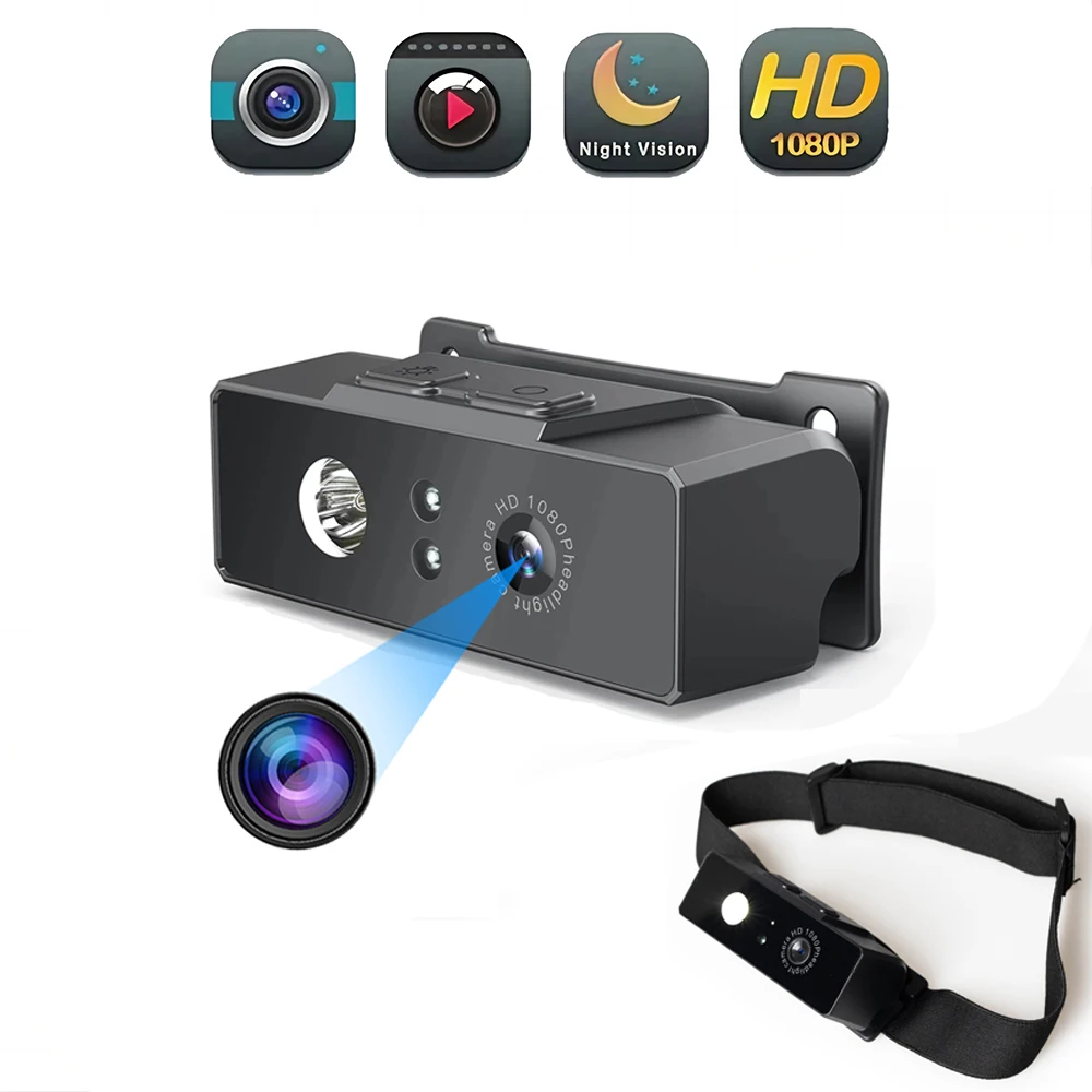 Smart-Sensing-LED-Headlight-Camera-HD-1080P-Headwear-Moving-Mini ...