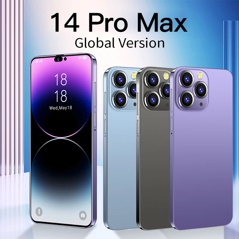 Global-Version-14-Pro-Max-5G-Smartphone-6-8-inch-7800mAh-Mobile-Phones ...