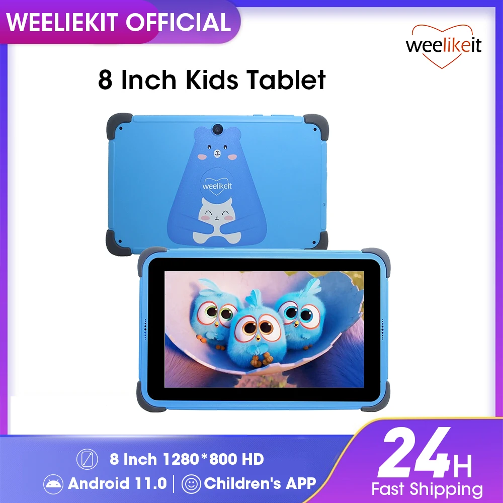 weelikeit 8 Inch Kids Tablet for Child Android 11 1280x800 IPS Children ...