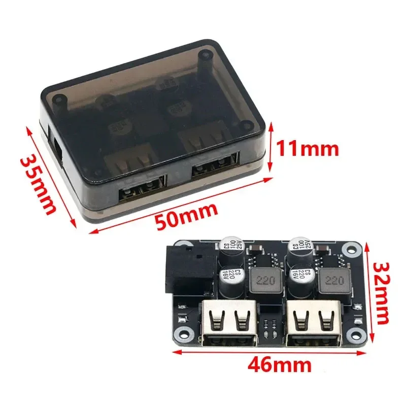 Dual-USB-fast-charging-and-voltage-reduction-module-6-30V12V24V-to-QC3 ...