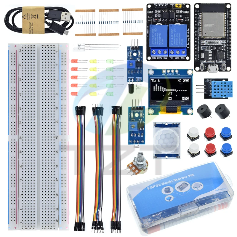 Basic Starter Kit for ESP32 ESP-32S WIFI Development Board for Arduino ...