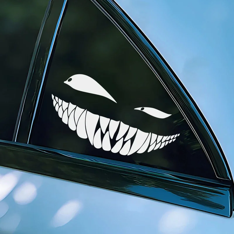Demon-Bad-Smile-Personalized-Stickers-Car-Motorcycle-Body-Funny-Vinyl ...