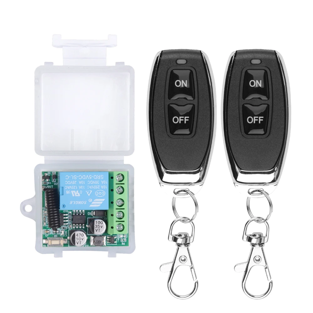 DC-5-30V-5V-12V-24V-433Mhz-RF-Wireless-telecomando-rel-1CH-modulo ...