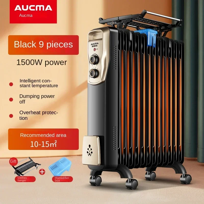 220V-Aucma-Electric-Oil-Filled-Heater-Silent-Energy-Saving-Radiator-for ...