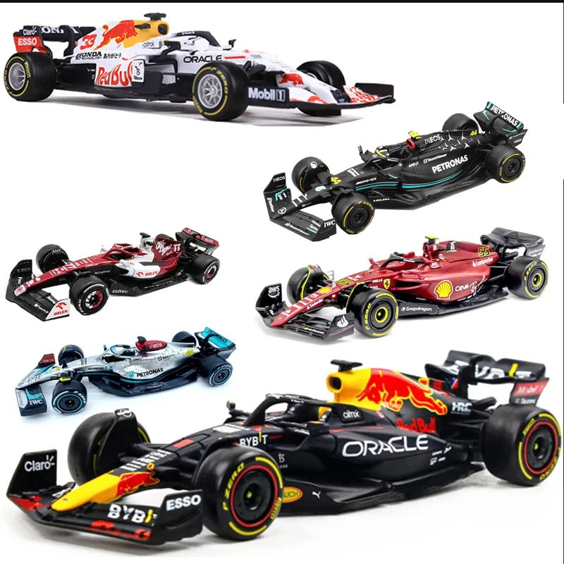 Bburago-1-43-Mercedes-W14-Red-Bull-RB19-Ferrari-SF23-Alpine-A523-Alfa ...