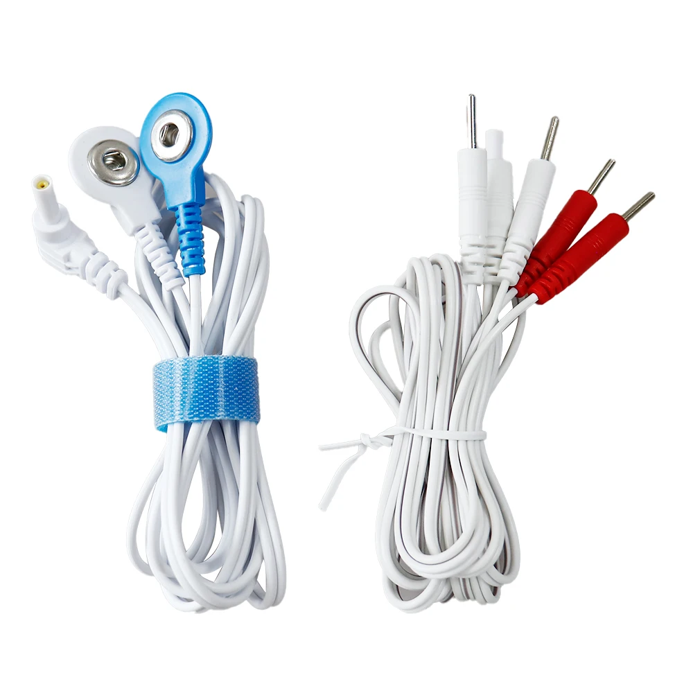 Electrode Cable For TENS Device 2mm Needle Type 2-way Electrode Wire 3 ...