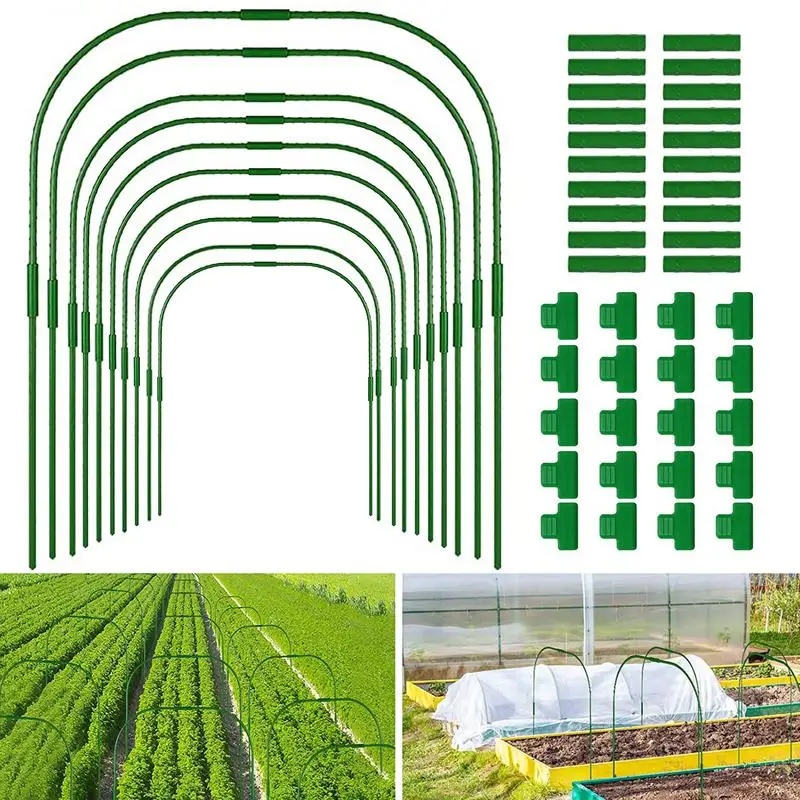 Plant-Support-Garden-Stakes-Durable-Greenhouse-Hoops-Waterproof-Grow ...