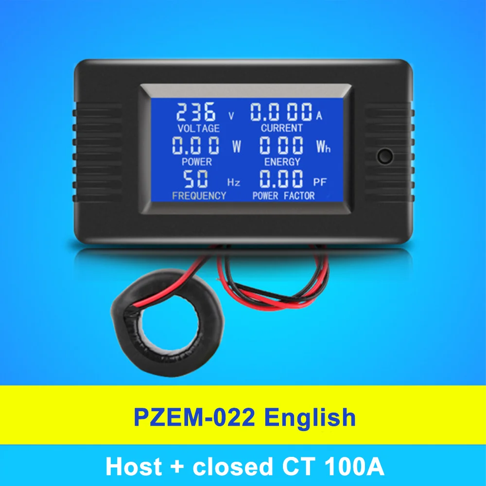 PZEM-022-AC-Digital-Power-Meter-Wattmeter-AC-80V-260V-32A-63A-100A ...